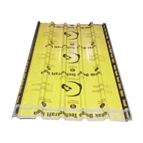 GI Yellow Colour Coated Roofing Sheet Material Grade 302 Thickness
