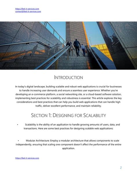Building Scalable And Robust Web Applications Best Practices Pdf
