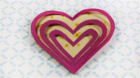 Diy Valentine Card How To Make A Heart Pop Up Card Youtube