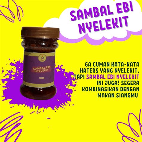 Jual Sambal Ebi Nyelekit Sambal Milih Shopee Indonesia