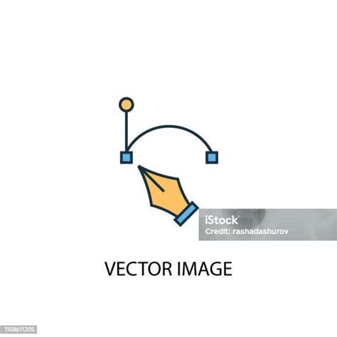 벡터 이미지 개념 2 컬러 라인 아이콘입니다 간단한 노란색과 파란색 요소 그림입니다 벡터 이미지 개념 개요 기호 디자인 0명에 대한 스톡 벡터 아트 및 기타 이미지 Istock