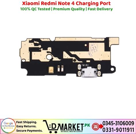 Xiaomi Redmi Note 4 Charging Port Price In Pakistan