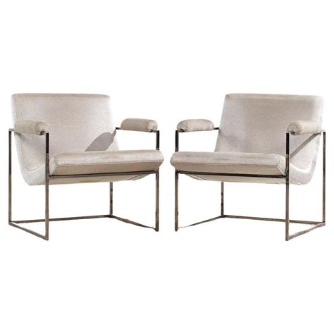 Paul Tuttle For Carson Johnson Mid Century Z Chrome Lounge Chair For