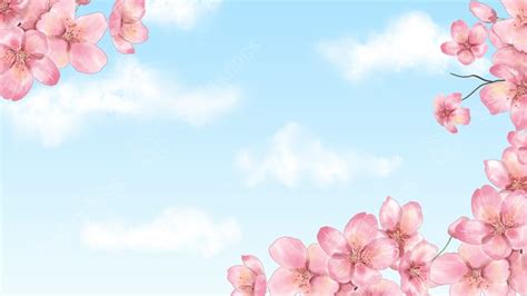 Best Light Effect Sakura Branch Powerpoint Background For Presentation Slidesdocs Com