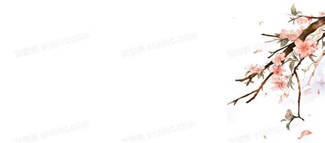 手绘古风桃花背景背景图片下载1920x851像素格式编号zqwfe7ejz图精灵