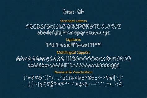 Bean Milk Playful Swirl Script Masterbundles