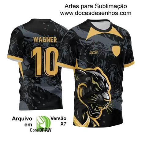 Arte Vetor Camisa Preta De Interclasse Pantera Negra 2024 2025
