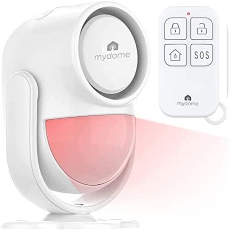 Mydome Motion Sensor Security Alarm Battery Operated Home Security
