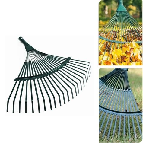 22 Teeth Grass Rake Head Gardening Tool Cleaning Tool Outdoor Weed