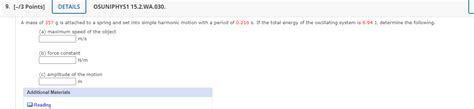 solved a ﻿maximum speed of the objectms b ﻿force