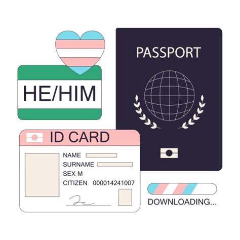 Gender Transition Identity Affirmation Royalty Free Vector