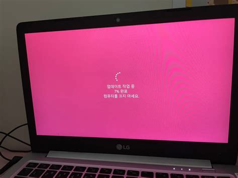 Lg노트북 업데이트 멈춤 지식in