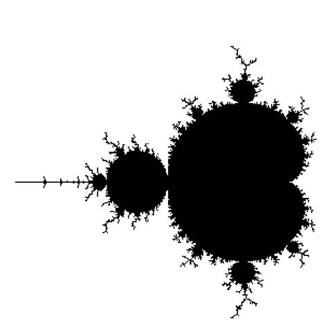 The Mandelbrot Set Note The Many Bulbs Attached To The Main Cardioid