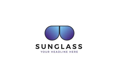 Sunglass Store Logo Template Illustrator Templates ~ Creative Market
