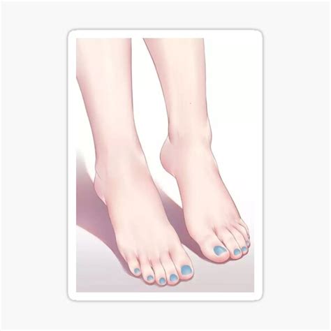 Simple Cute Anime Feet Sticker For Sale By Cutiefeets Redbubble