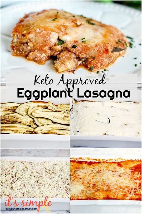 Keto Eggplant Lasagna With Homemade Meat Sauce Recipe