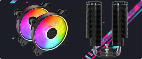 พดลมระบายความรอนซพย Cooler Master Air cooler Hyper 622 Halo ARGB Black