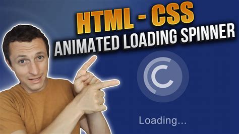 Html Css Animated Loading Spinner Youtube