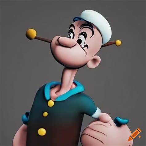 Popeye Cartoon Character Upfront On Craiyon