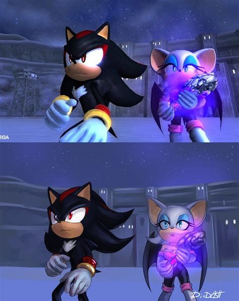 Shadow And Rouge Redraw By Di Dash Shadow And Rouge Shadow The Hedgehog Sonic The Hedgehog