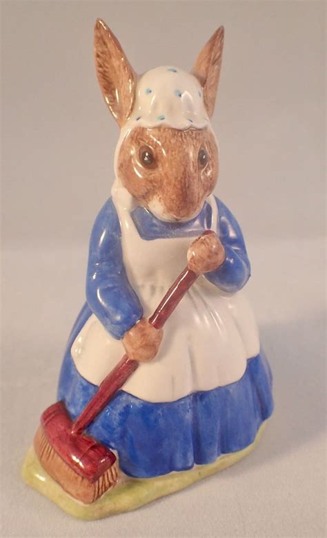 Royal Doulton Mrs Bunnykins Clean Sweep Figurine Db6 Etsy