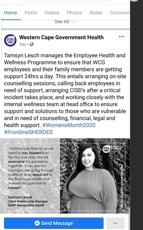 Womansmonth2020 Shero Frontlineheroes Tamsyn Lesch 16 Comments
