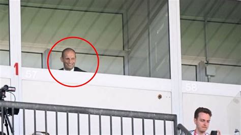 Monza Juventus Allegri Ride In Tribuna Nonostante La Sconfitta Sa