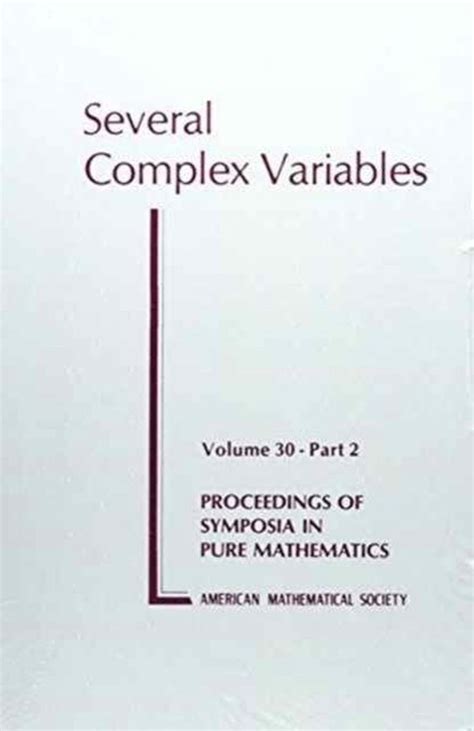 Several Complex Variables Part 2 9780821802502 Boeken Bol