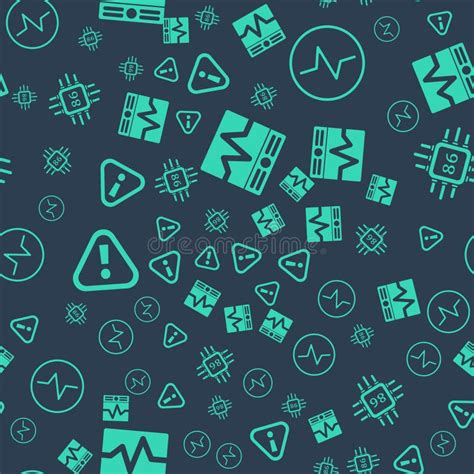 Set Electrical Measuring Instruments Electric Circuit Scheme Exclamation Mark In Triangle And