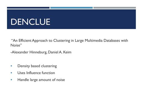 Ppt Density Based Clustering Powerpoint Presentation Free Download