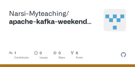 Github Narsi Myteachingapache Kafka Weekend Workshop