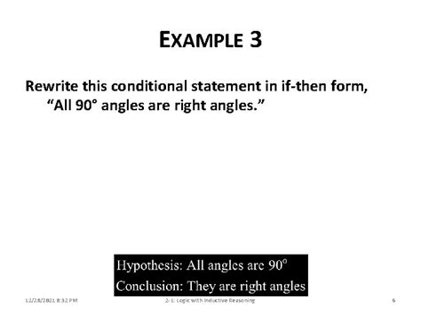 Conditional Statements Section 2 1 Geometry Pre Ap