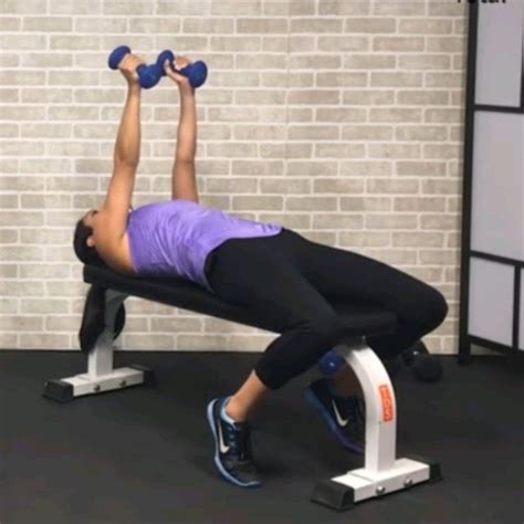 Dumbbell Narrow Press By Dennis Richardson Exercise How To Skimble