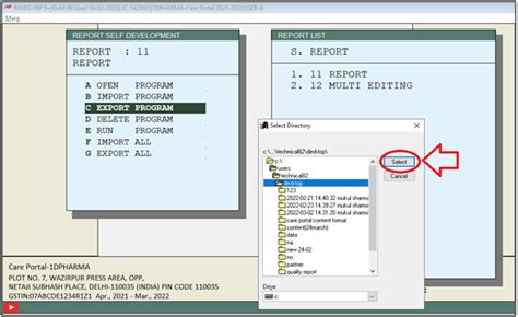 How To Export Self Design Report Format In Marg Software