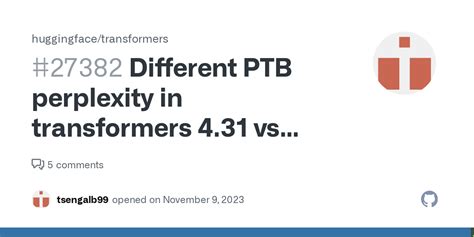 Different Ptb Perplexity In Transformers 431 Vs 432 · Issue 27382