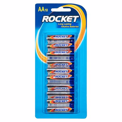 Rocket Aa Alkaline Batteries Pack Of 10