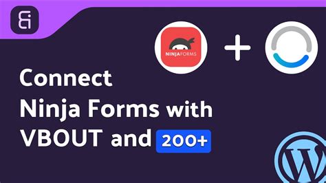 Free Integrating Ninja Forms With Vbout Step By Step Tutorial Bit Integrations Youtube