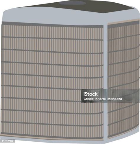 Hvac 난방 및 에어컨 주거 단위 그림이 격리되어 있습니다 에어컨에 대한 스톡 벡터 아트 및 기타 이미지 에어컨 산업