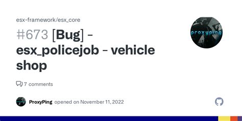 Bug Esx Policejob Vehicle Shop Issue 673 Esx Framework Esx