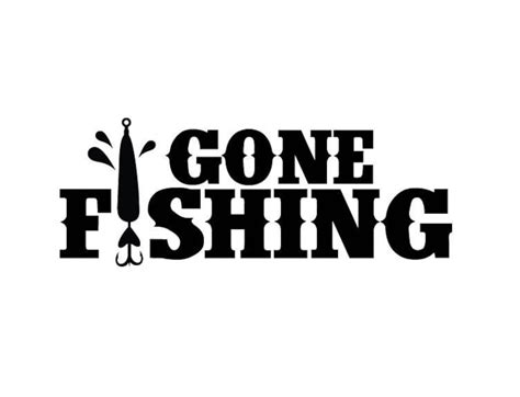 Free SVG Gone Fishing Sign Svg 7893 SVG File