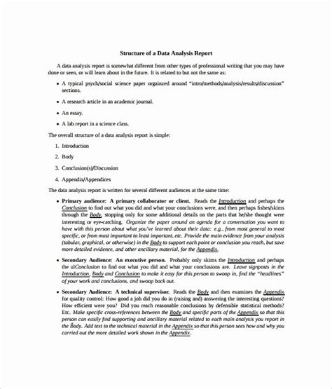 Data Analysis Report Template Unique 7 Sample Data Analysis Reports
