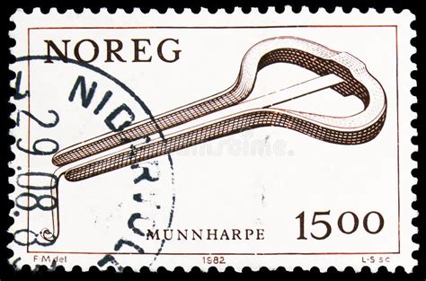 Postage Stamp Printed In Norway Shows Jew S Harp Musical Instruments