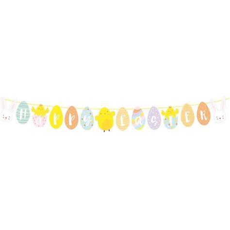 2m Happy Easter Bunting Party Garland Decoration