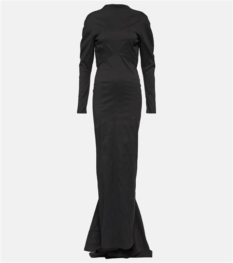 Embellished Taffeta Gown In Black Alaia Mytheresa