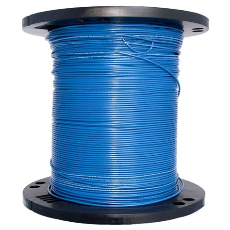 Southwire 2500 Ft 14 Blue Solid Cu Thhn Wire 11582405 The Home Depot