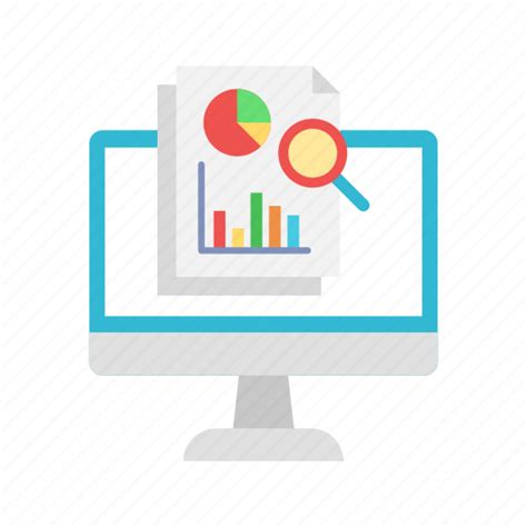 Marketing Research Seo Web Online Analysis Chart Icon Download