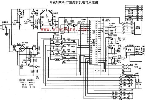 洗衣机电路图 电磁炉电路图 短路的电路图 大山谷图库