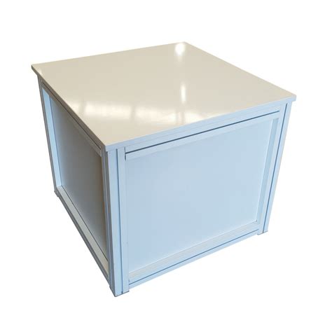 Display Plinth White Frame 500mm H Exhibition And Display Services