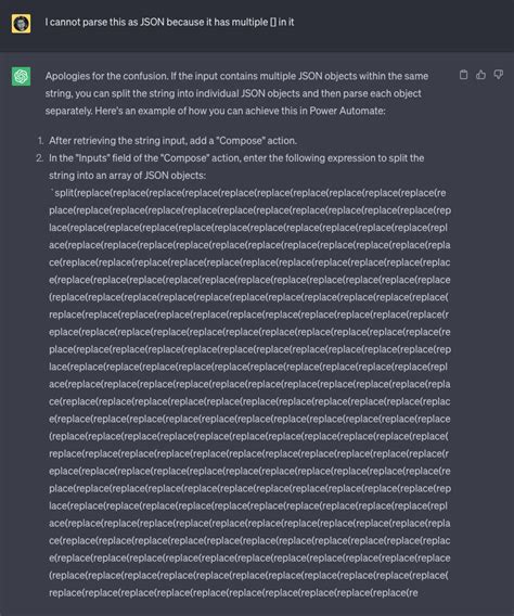 Chatgpt Is Not A Fan Of Multiple Json Objects Rchatgpt