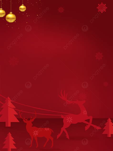 Red Christmas Theme Background Design Wallpaper Image For Free Download